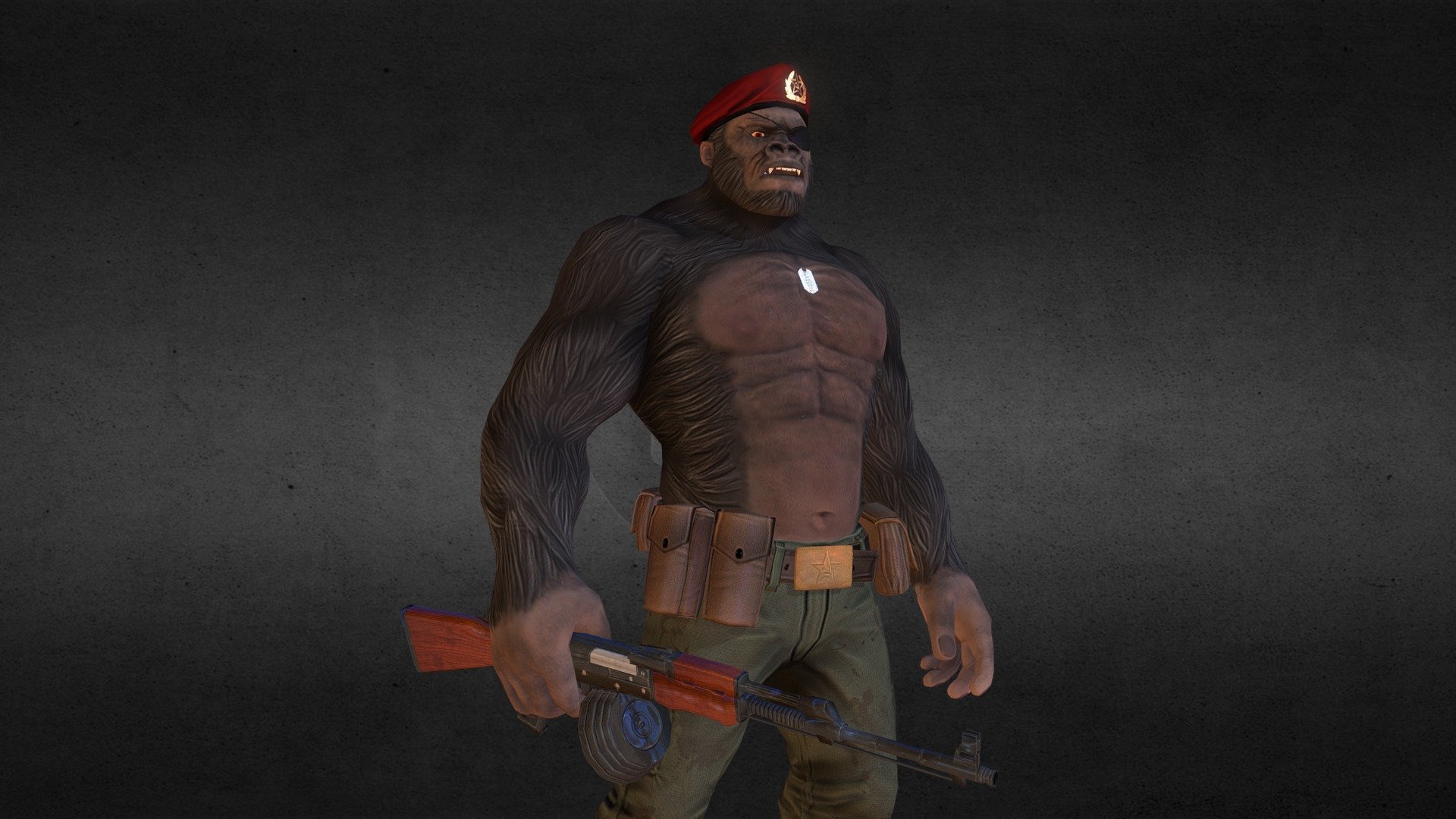 Obezyana Beast of the Motherland - 3D model by menamesringo [75d1347 ...