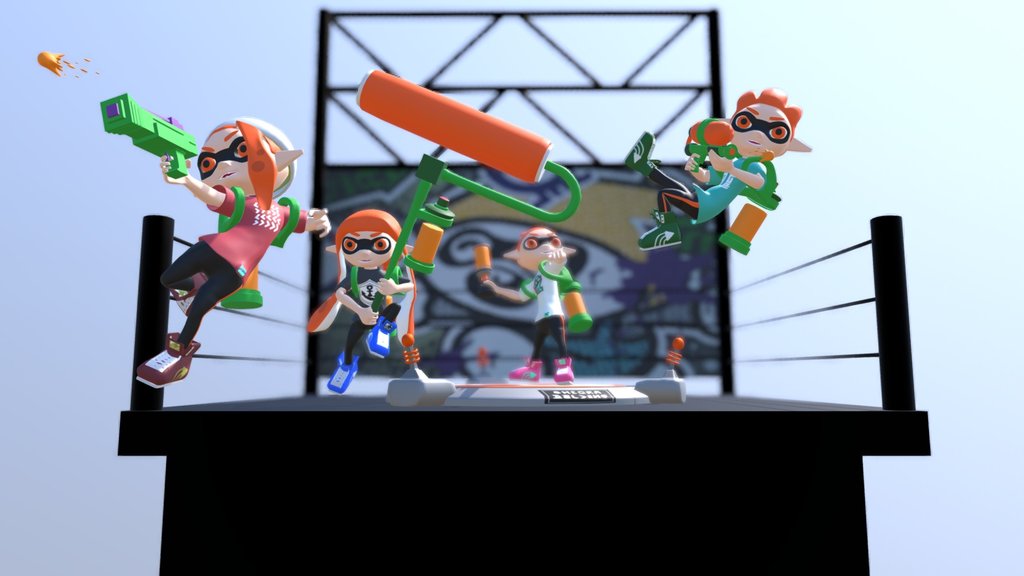 Splatoon - A 3D model collection by xiaoluotongxue233 - Sketchfab