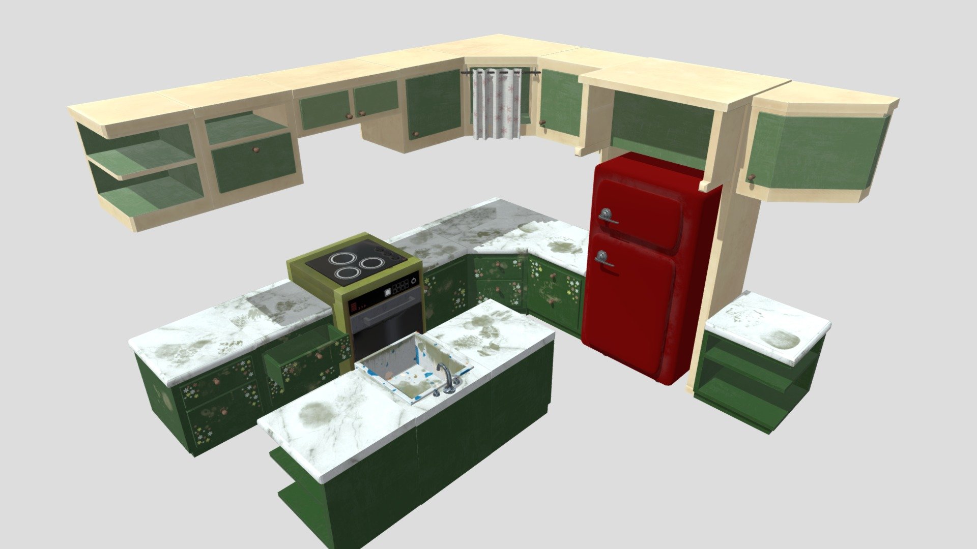 kitchen - 3D model by 473944678 [75d4fd1] - Sketchfab