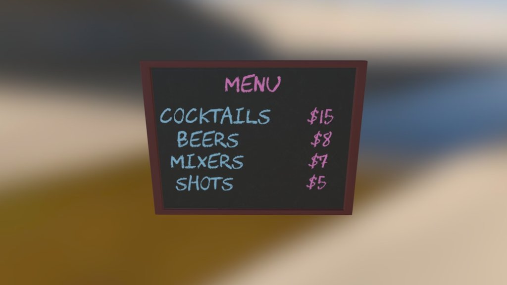 Order Board - 3D model by Antony.Bal [75d5304] - Sketchfab