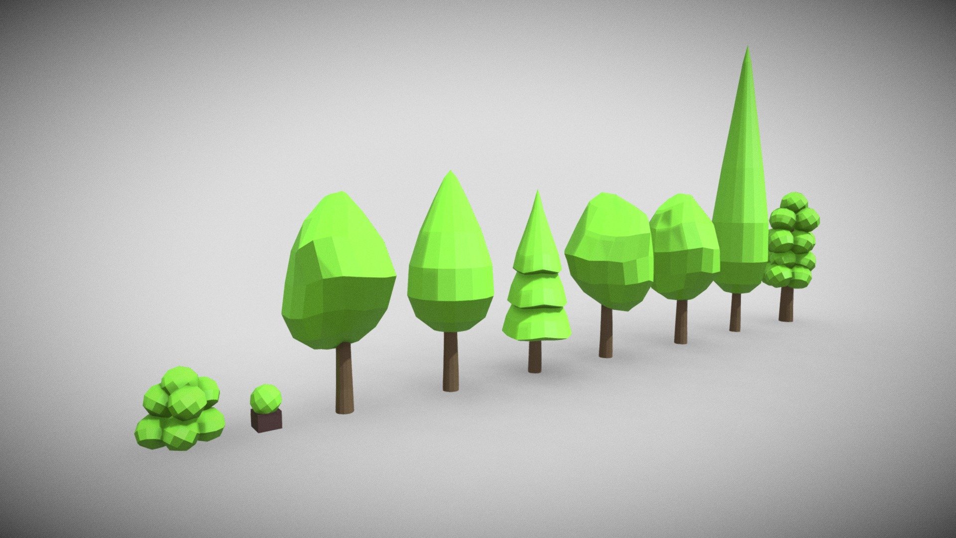 3D Cartoon Tree model - 3D model by nvere [75d5579] - Sketchfab
