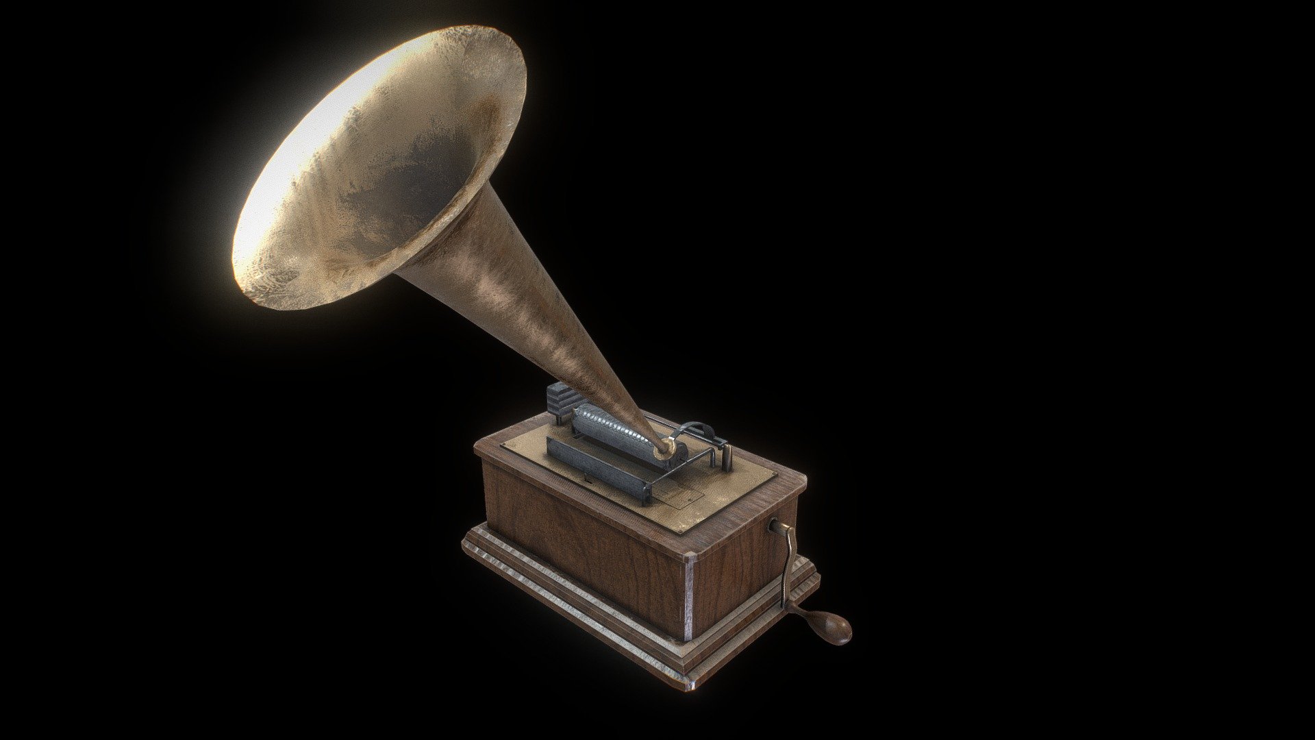 Phonograph - Buy Royalty Free 3D model by FordVFX [75d56be] - Sketchfab ...