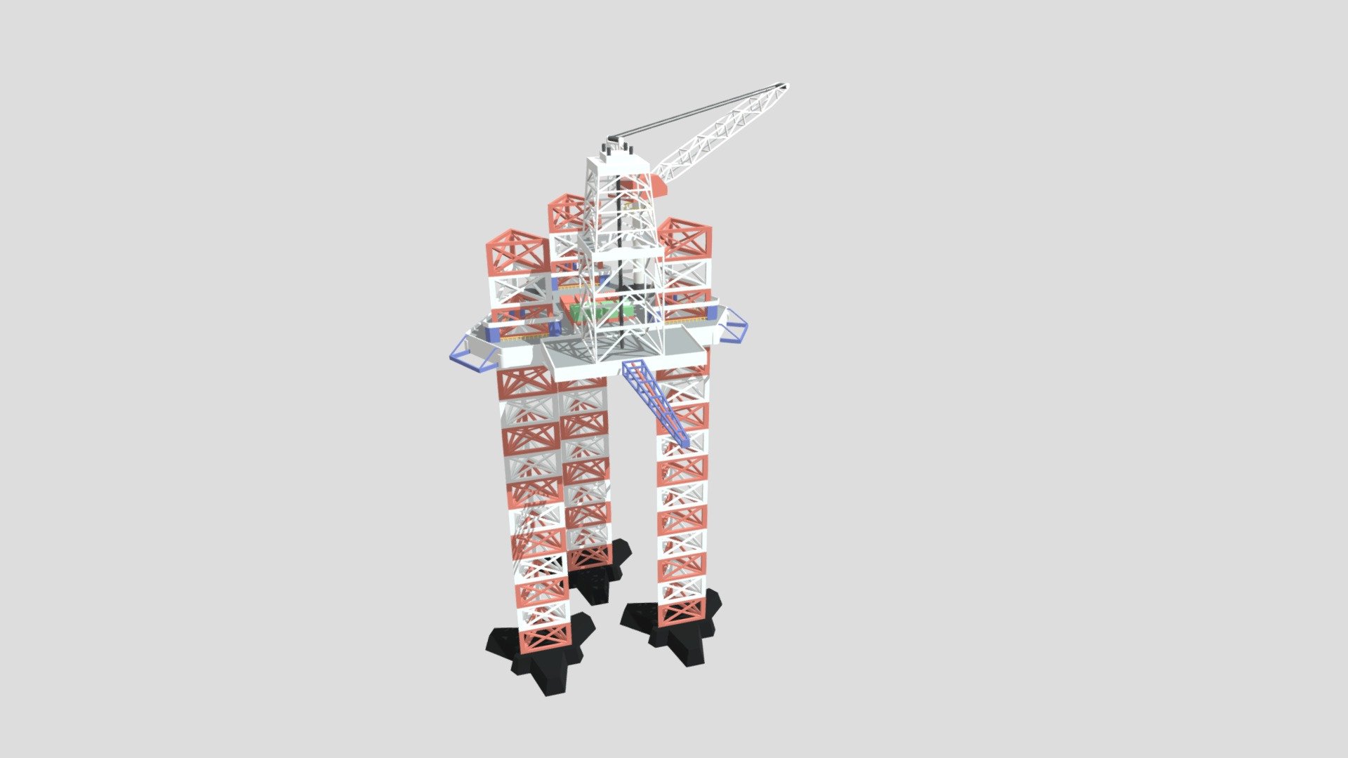 Jack Up Platform - 3D model by IRC UTP (@irc-utp) [75d5d31] - Sketchfab