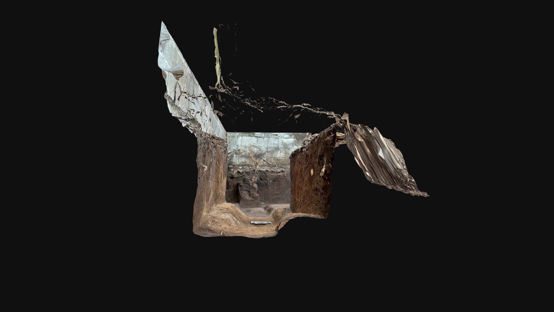 Canal Prehispánico - Montículo de la Culebra - 3D model by ...