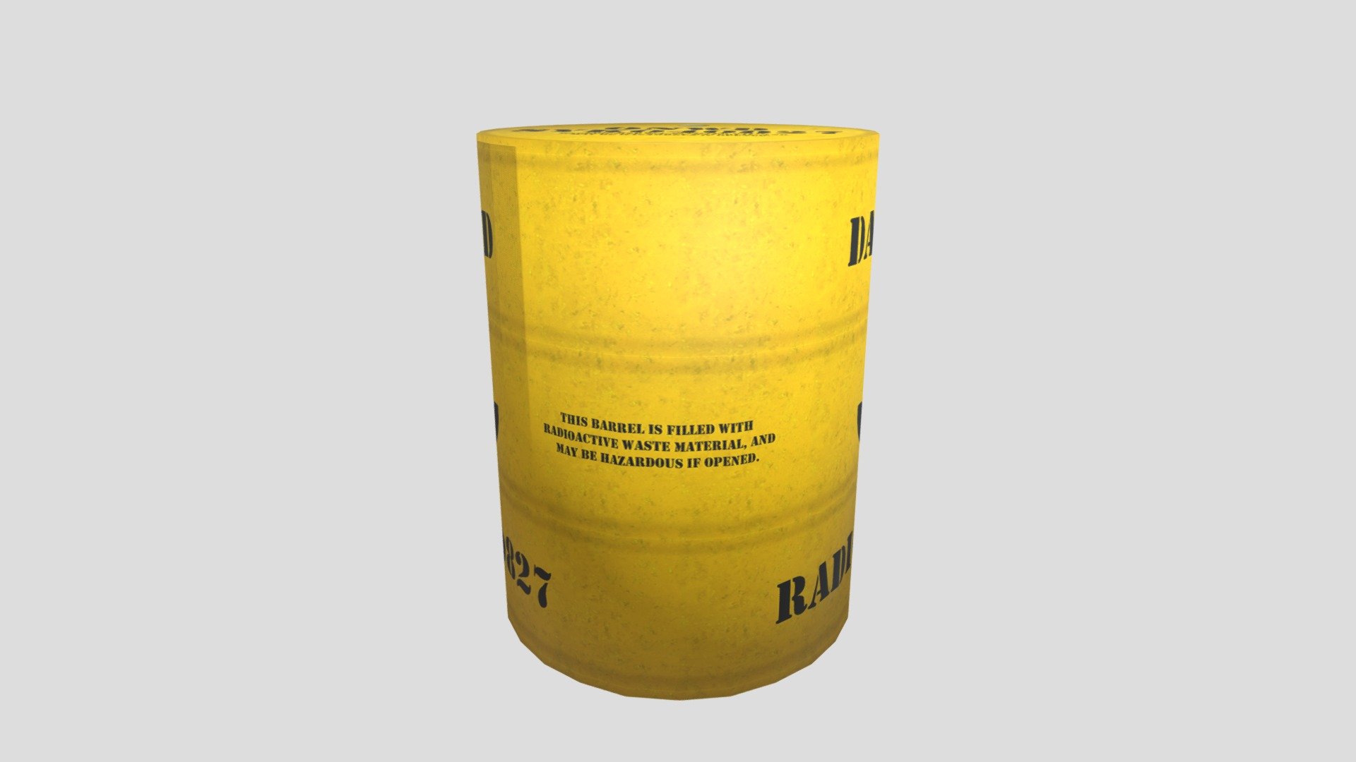Nuclear Waste Barrel - Download Free 3D model by ...