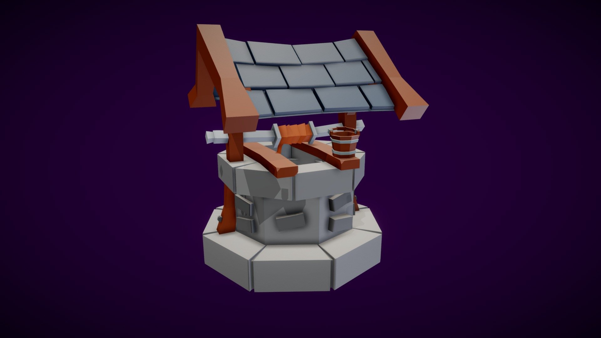 Well low-poly - 3D model by MYPOLYGONWORLD [75db09c] - Sketchfab