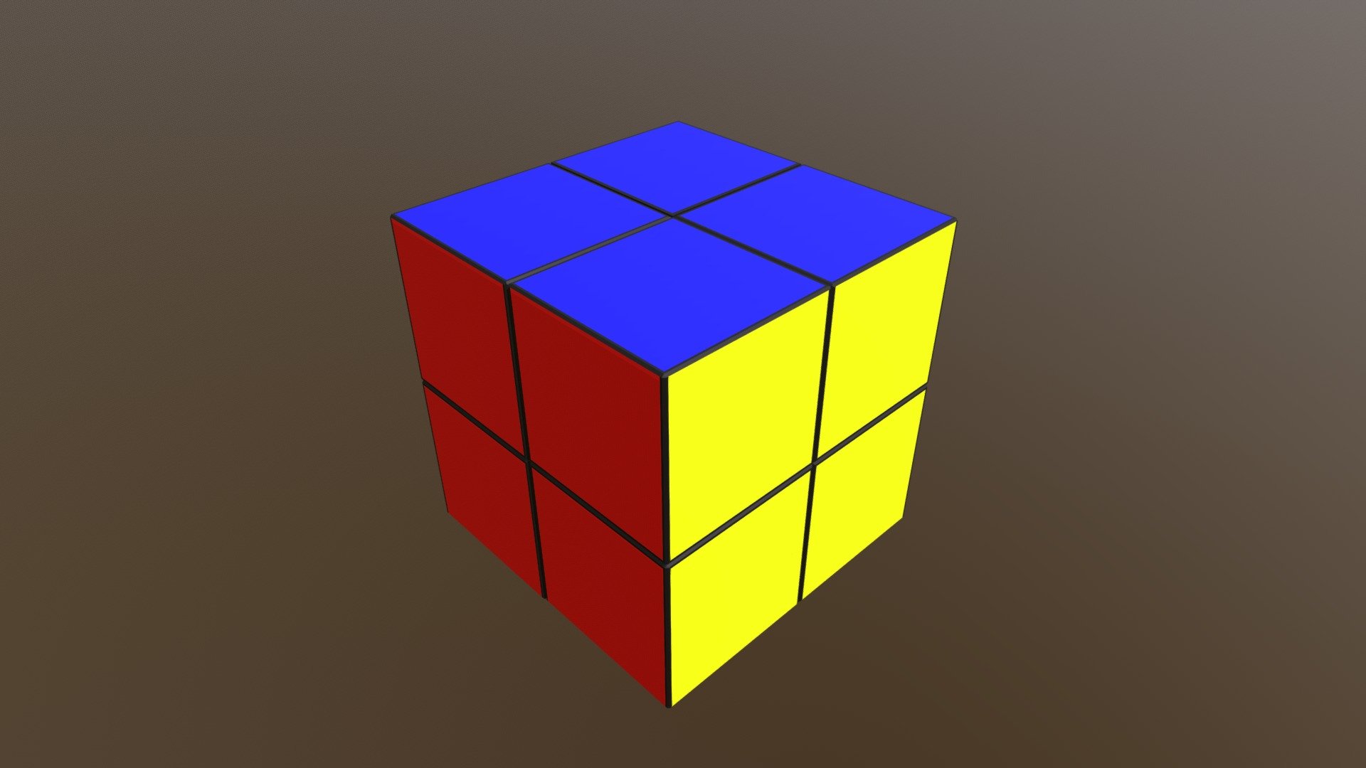 2 Sided Rubik's Cube - Download Free 3D model by eidriB [75dcd0b ...