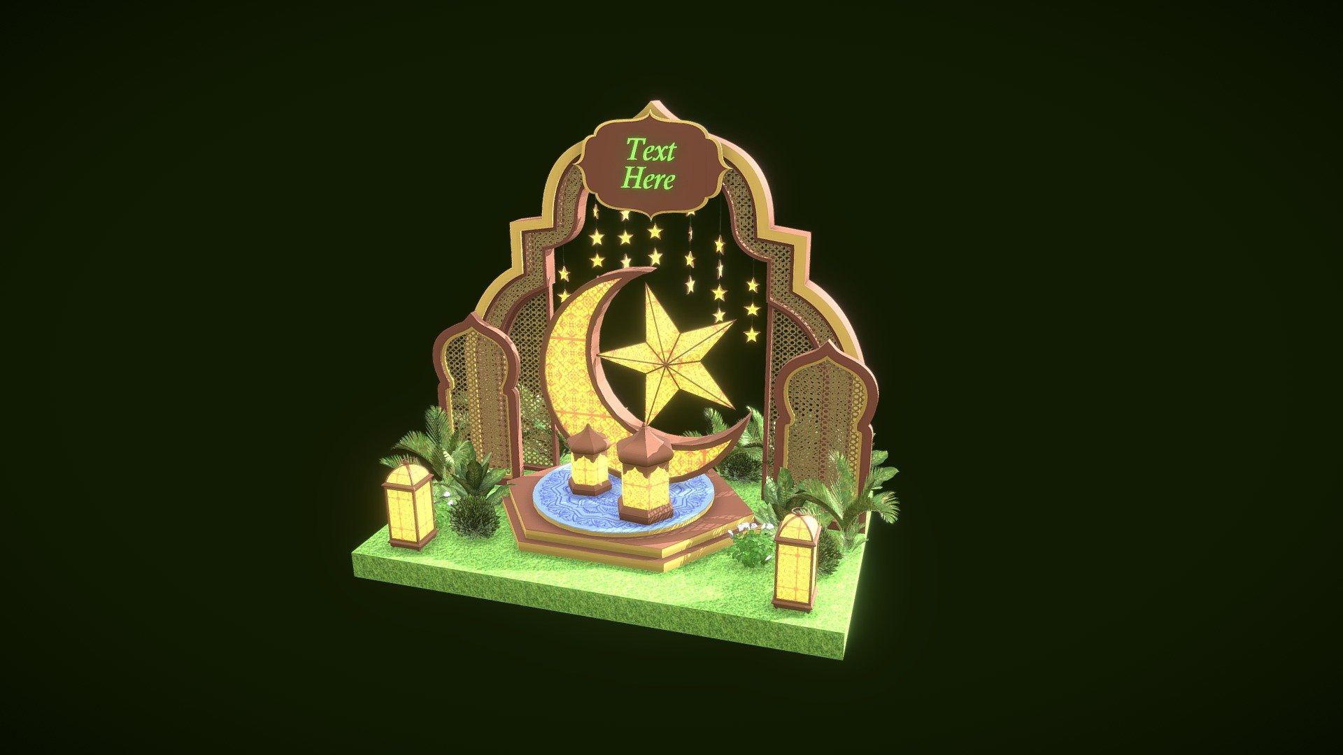 Moslem Booth_3 - Buy Royalty Free 3D model by JD (@jond.hendri ...