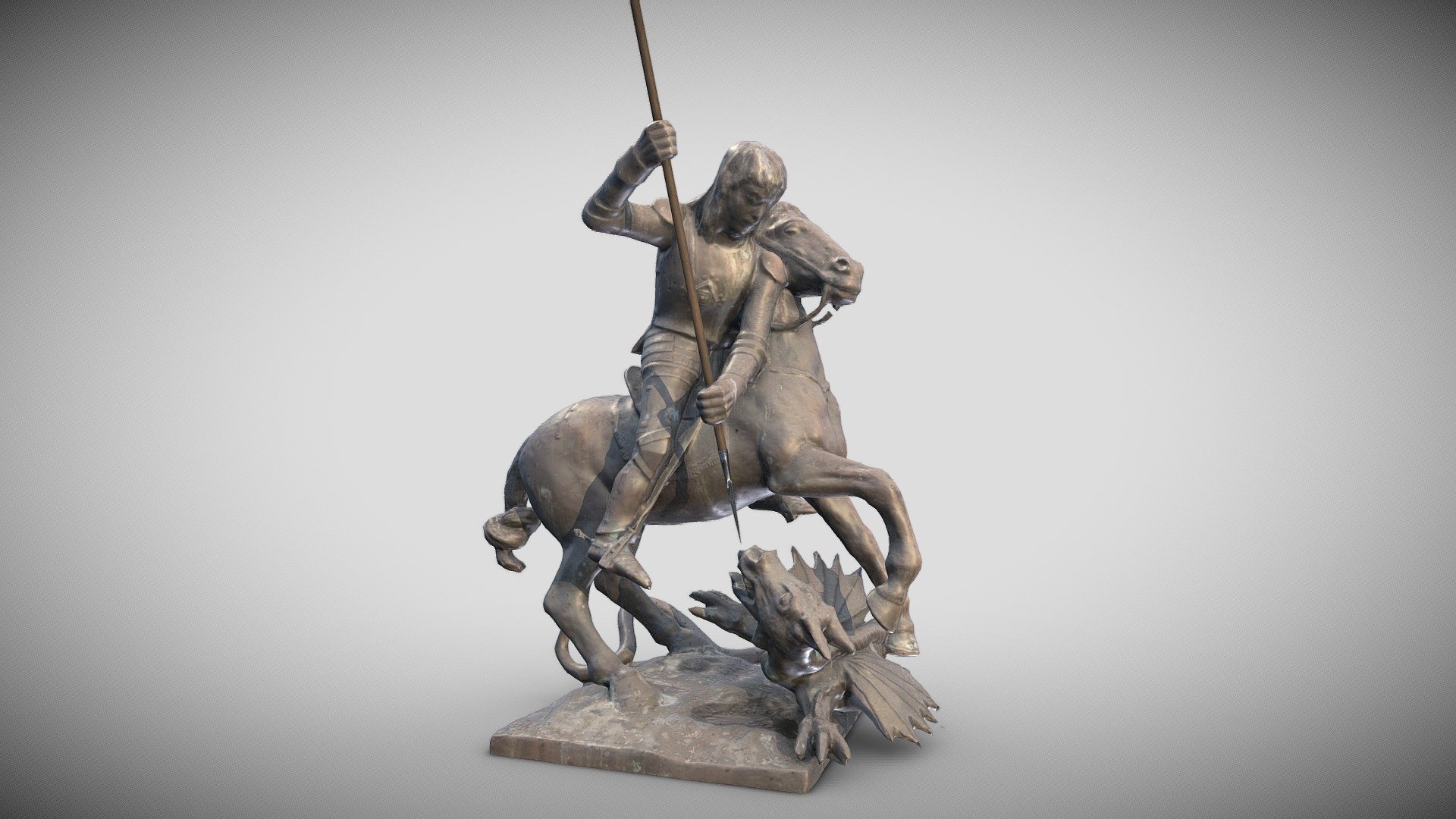 Good defeat Evil staue - Download Free 3D model by KrBenyo ...