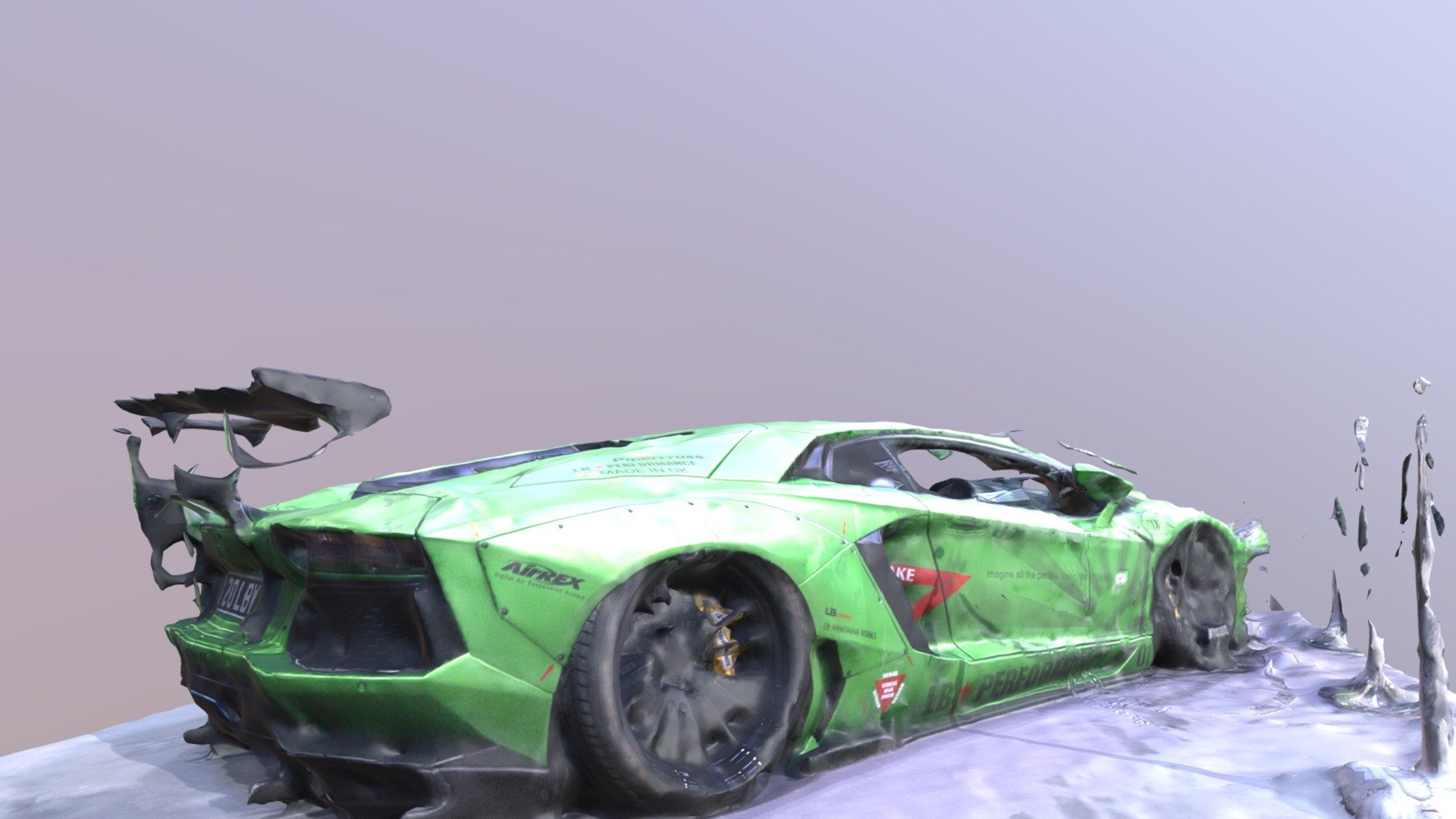 Lambo Decimated 50pc - Download Free 3D model by fightingtorque ...