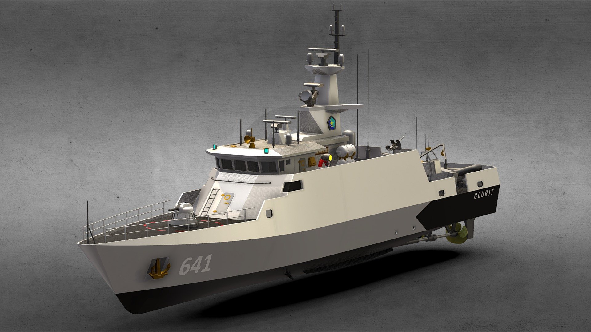 KRI Clurit 641 - KCR 40 - Buy Royalty Free 3D model by NA3dmodel ...