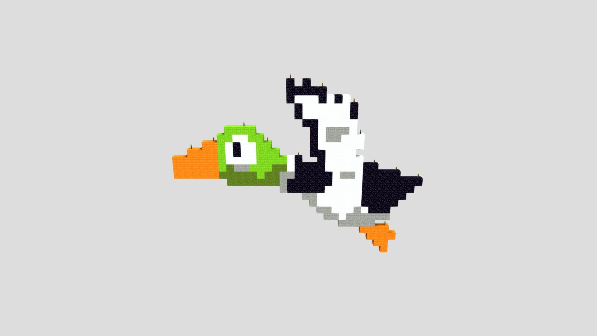 duck-pixel - Download Free 3D model by madexc [75eba9c] - Sketchfab