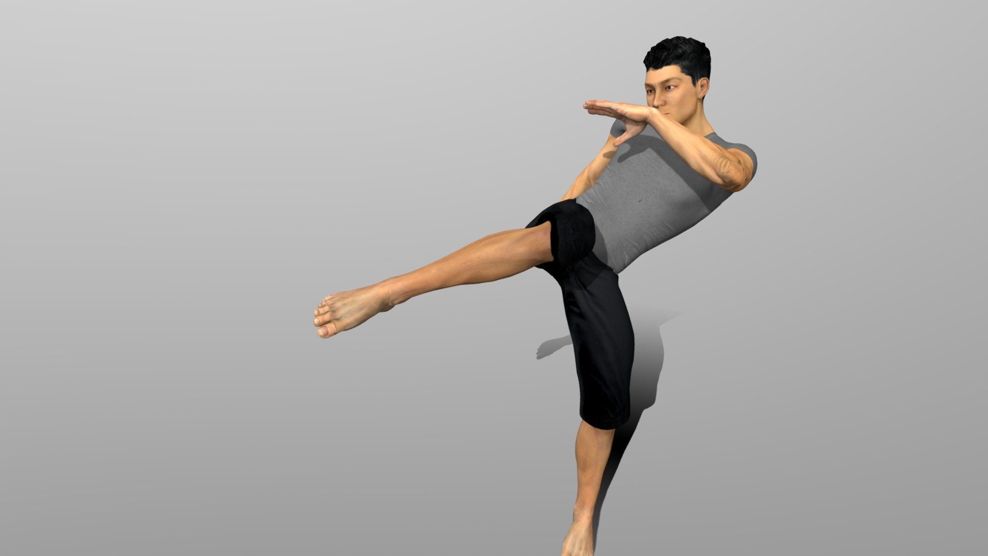 Short Fight Combo - 3D model by BranI0n [75ed278] - Sketchfab