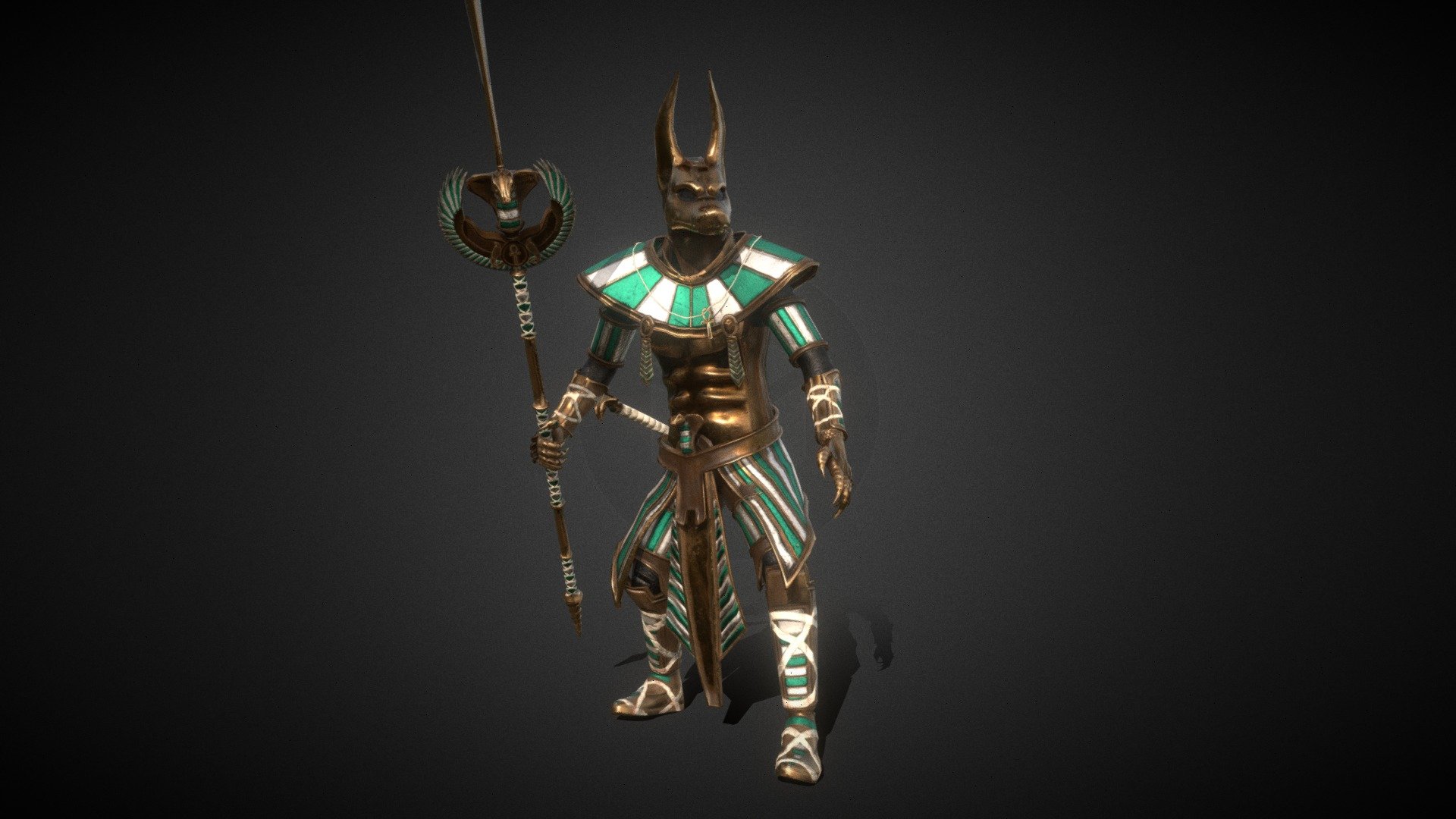 Anubis - 3D model by DrastrArt (@ondrej.streit) [75ee7a0] - Sketchfab