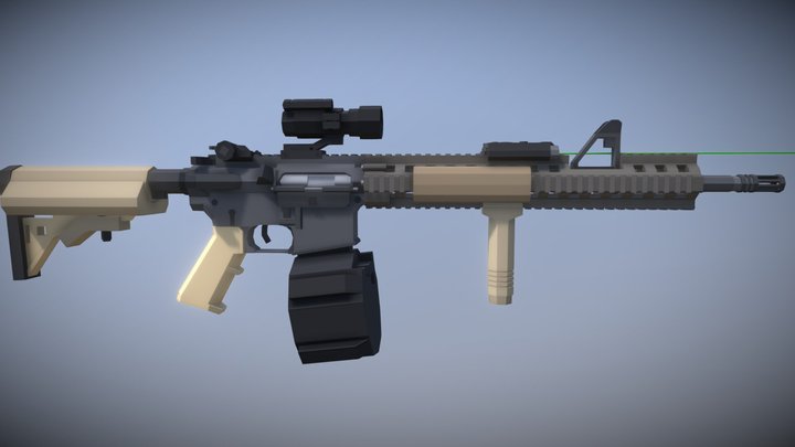 Mk18 3D models - Sketchfab