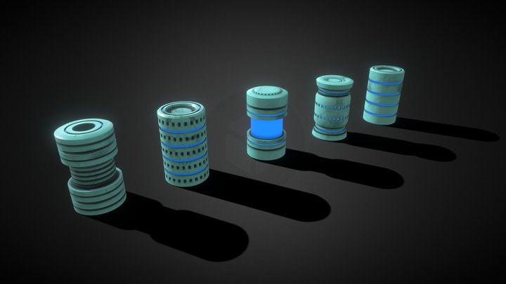 Cylindrical 3D models - Sketchfab