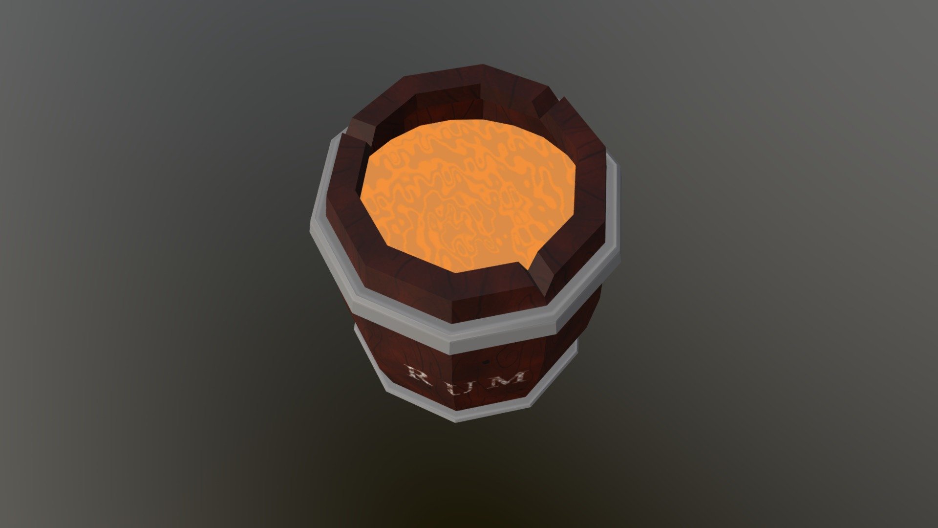 Rum Barrel (open) - Laura Connor - Download Free 3D model by Lconnor ...