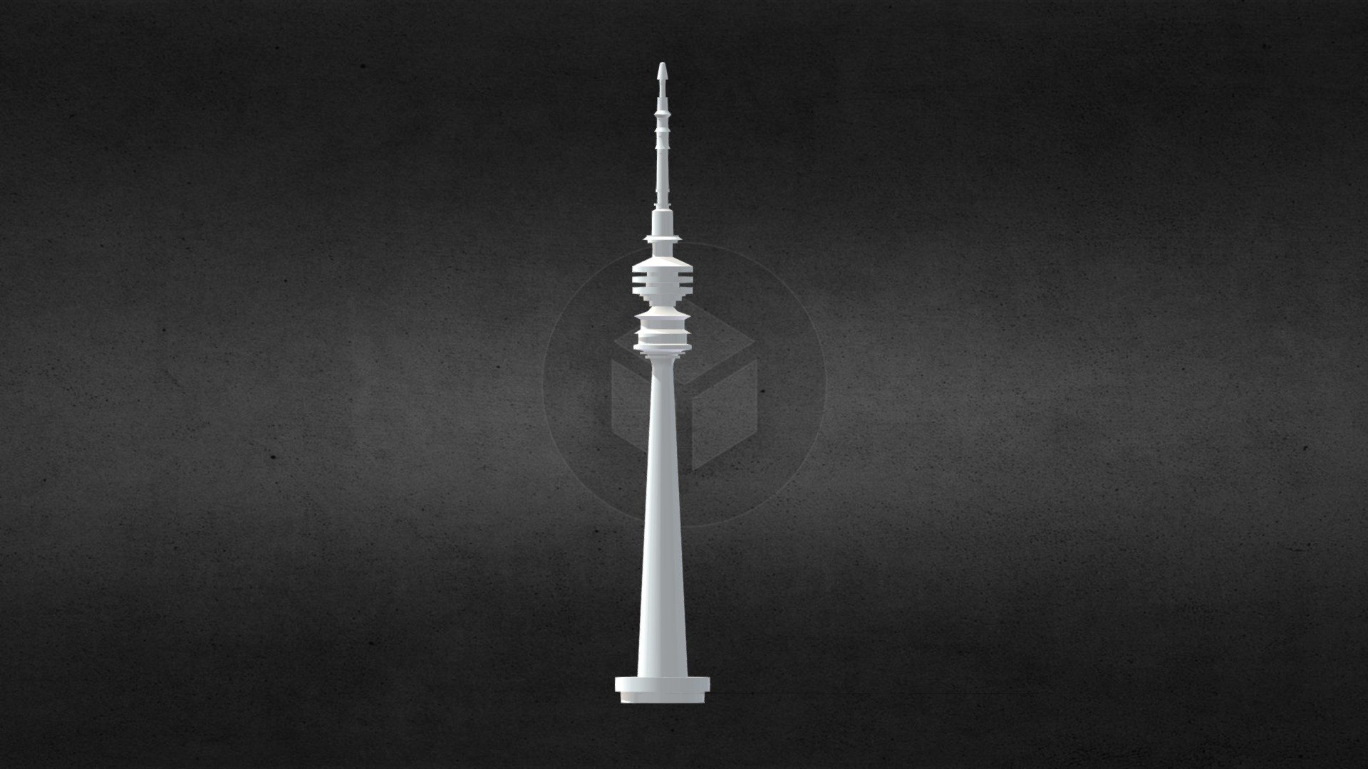 Television Radio Architecture Tower Building - 3D model by bianca ...