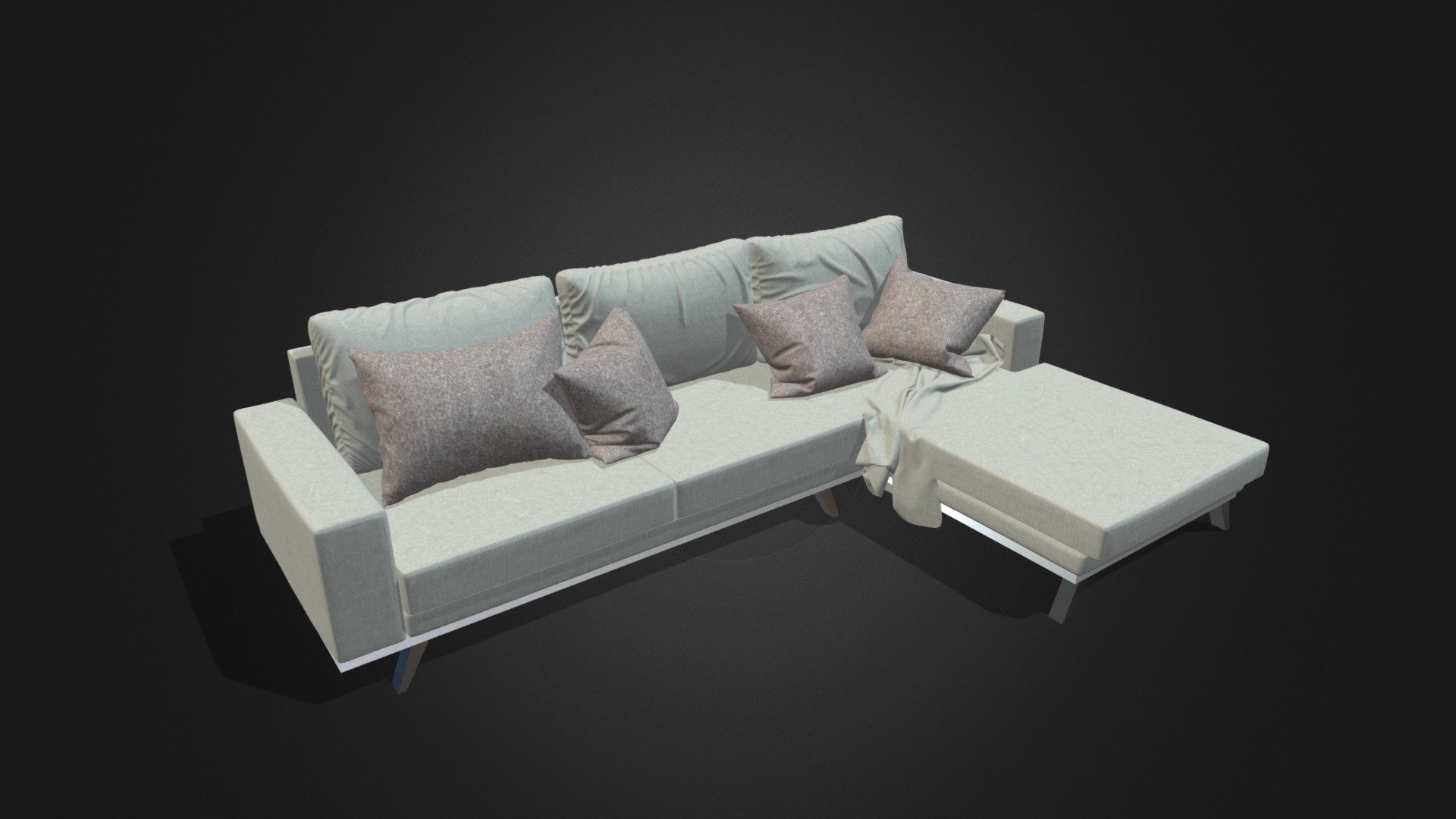 Modern and Stylish Sofa Couch - 3D model by Ali 3D (@ali3dexpress ...