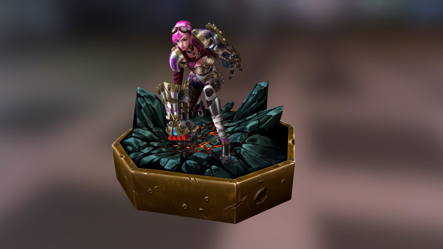 LOL Vi Fanart - 3D model by barassica [75f2b9d] - Sketchfab