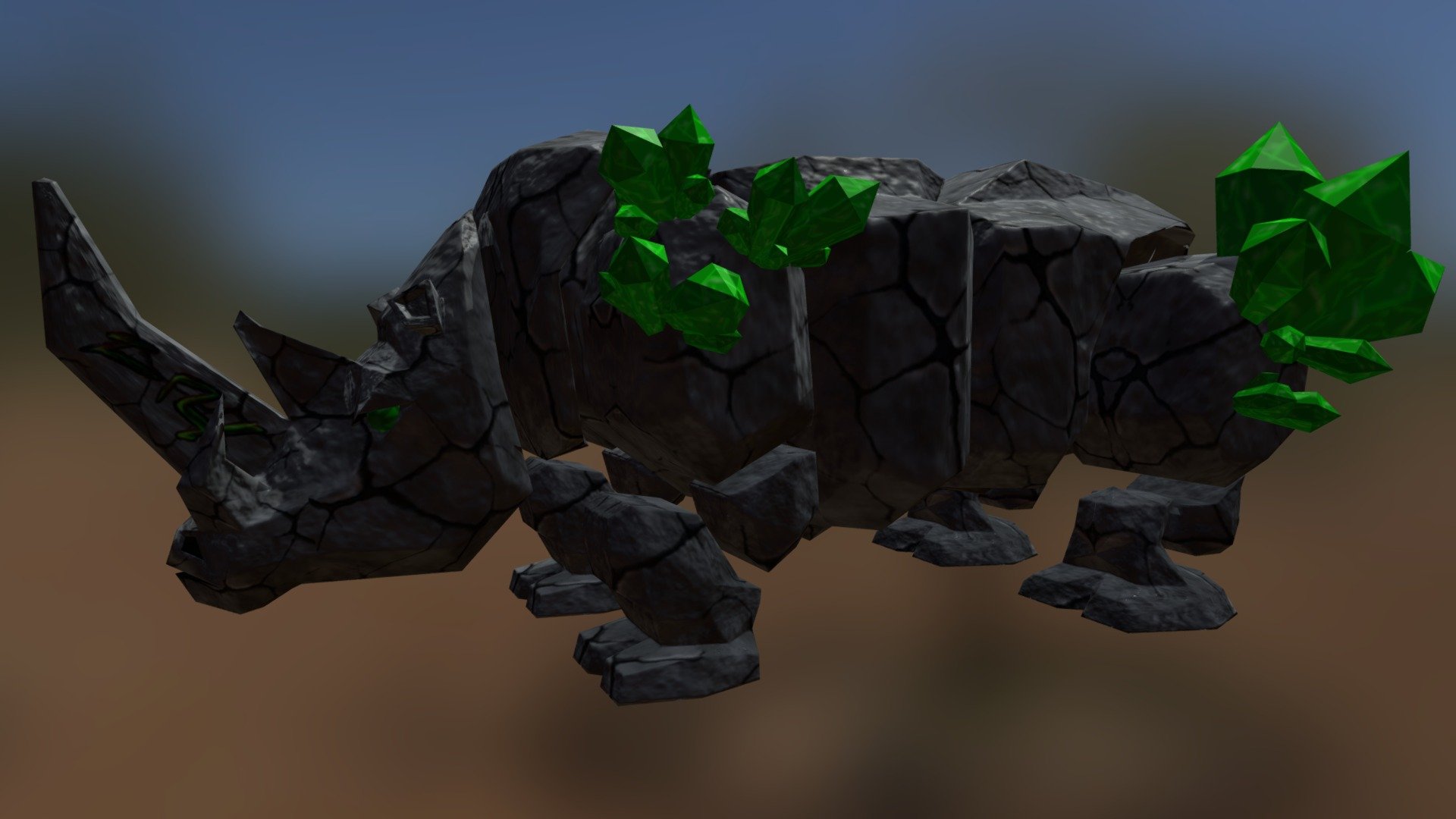 Seige - Stone Rhino - 3D model by David Dolton (@DavidDolton) [75f383a ...