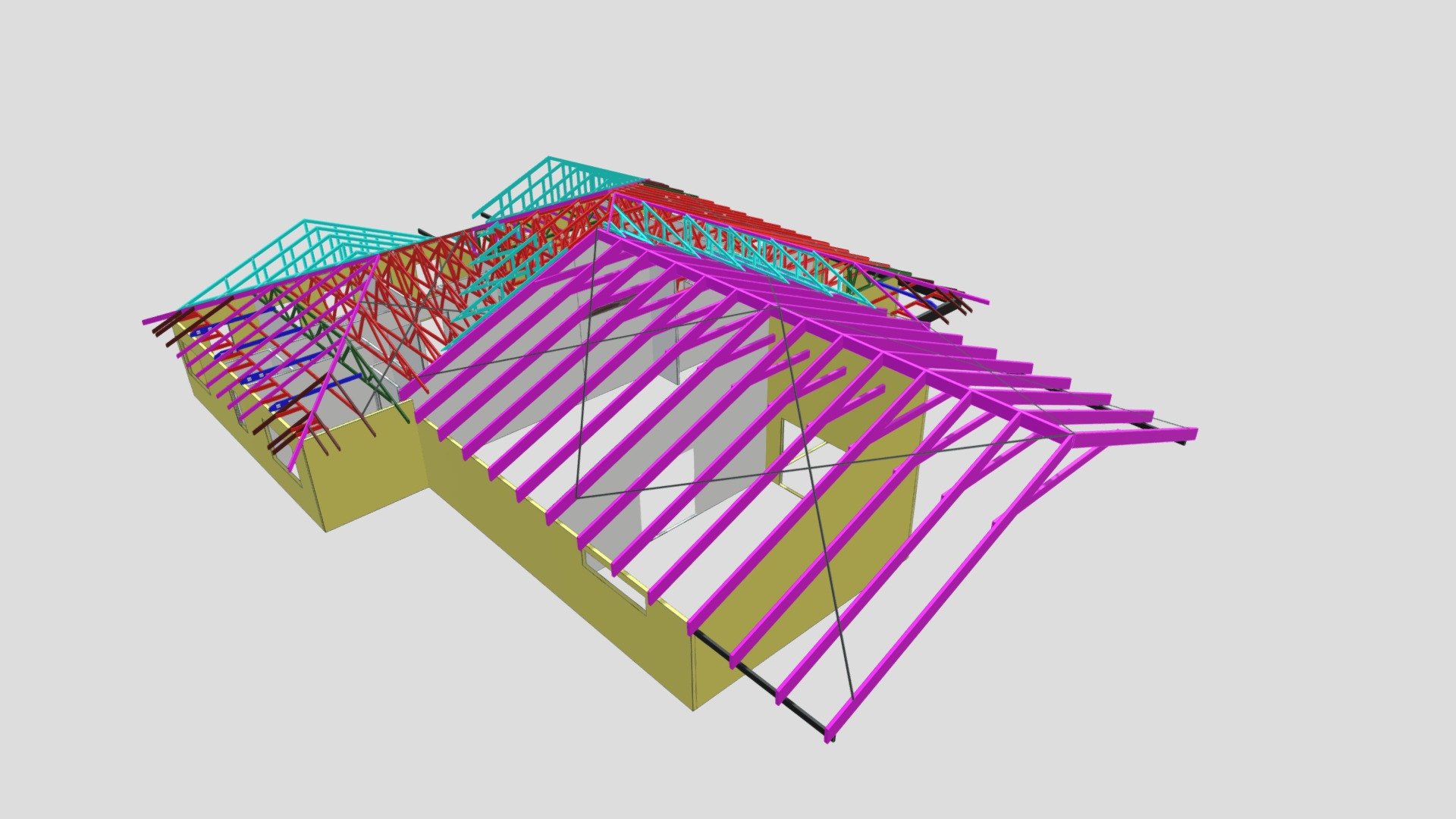 Serpentine Trusses - 3D model by ryandodman1000 [75f5866] - Sketchfab