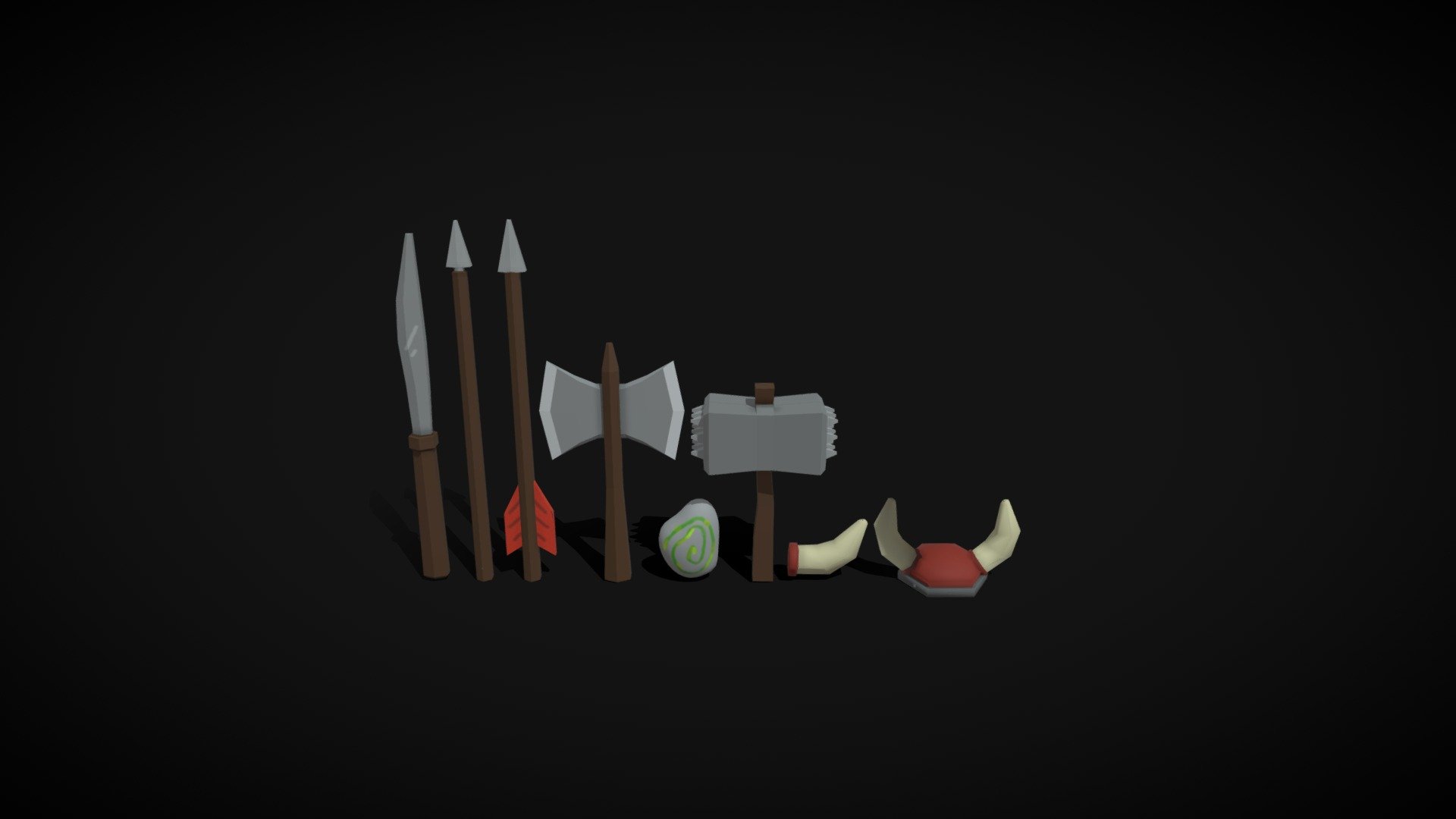 MEDIEVAL/VIKING SET - 3D model by Constanza_Valenzuela ...