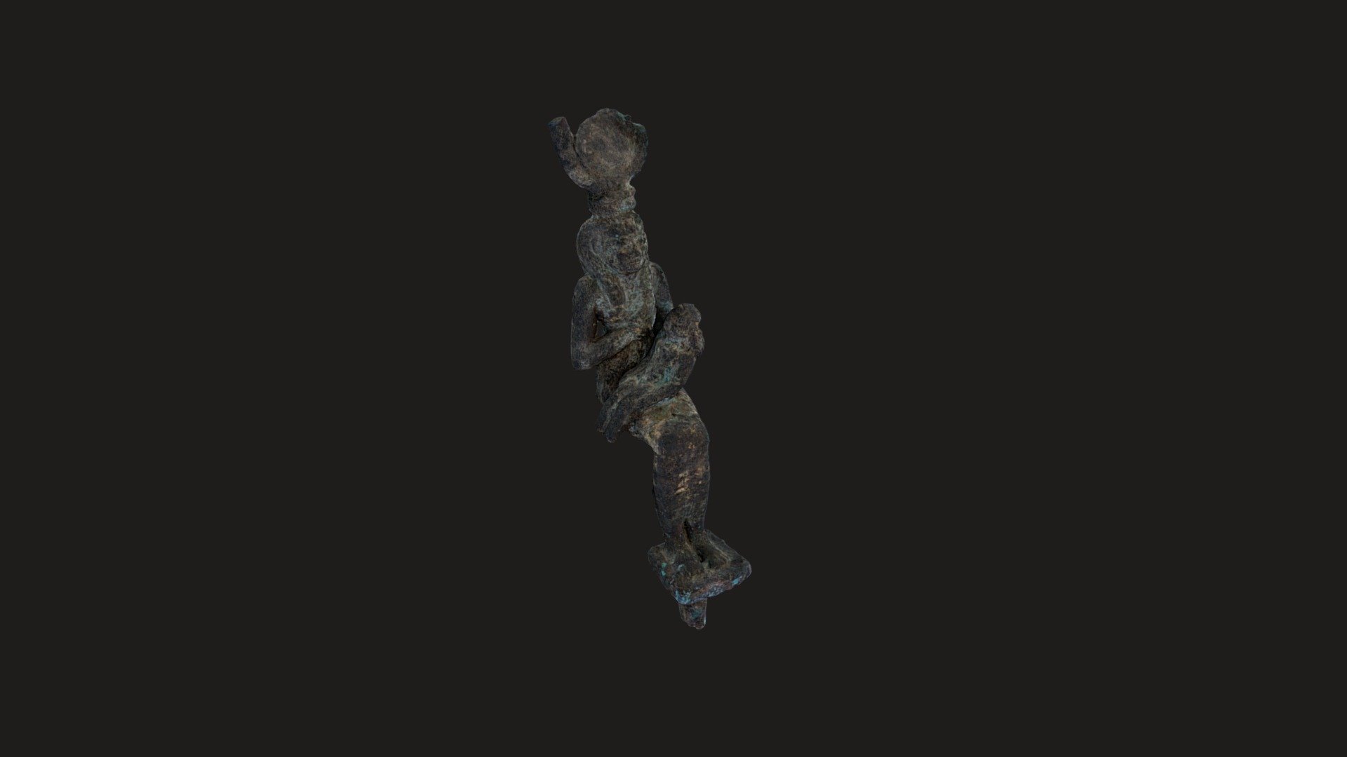 Small Bronze Statuette of Isis - 3D model by iuegypt [75f869f] - Sketchfab