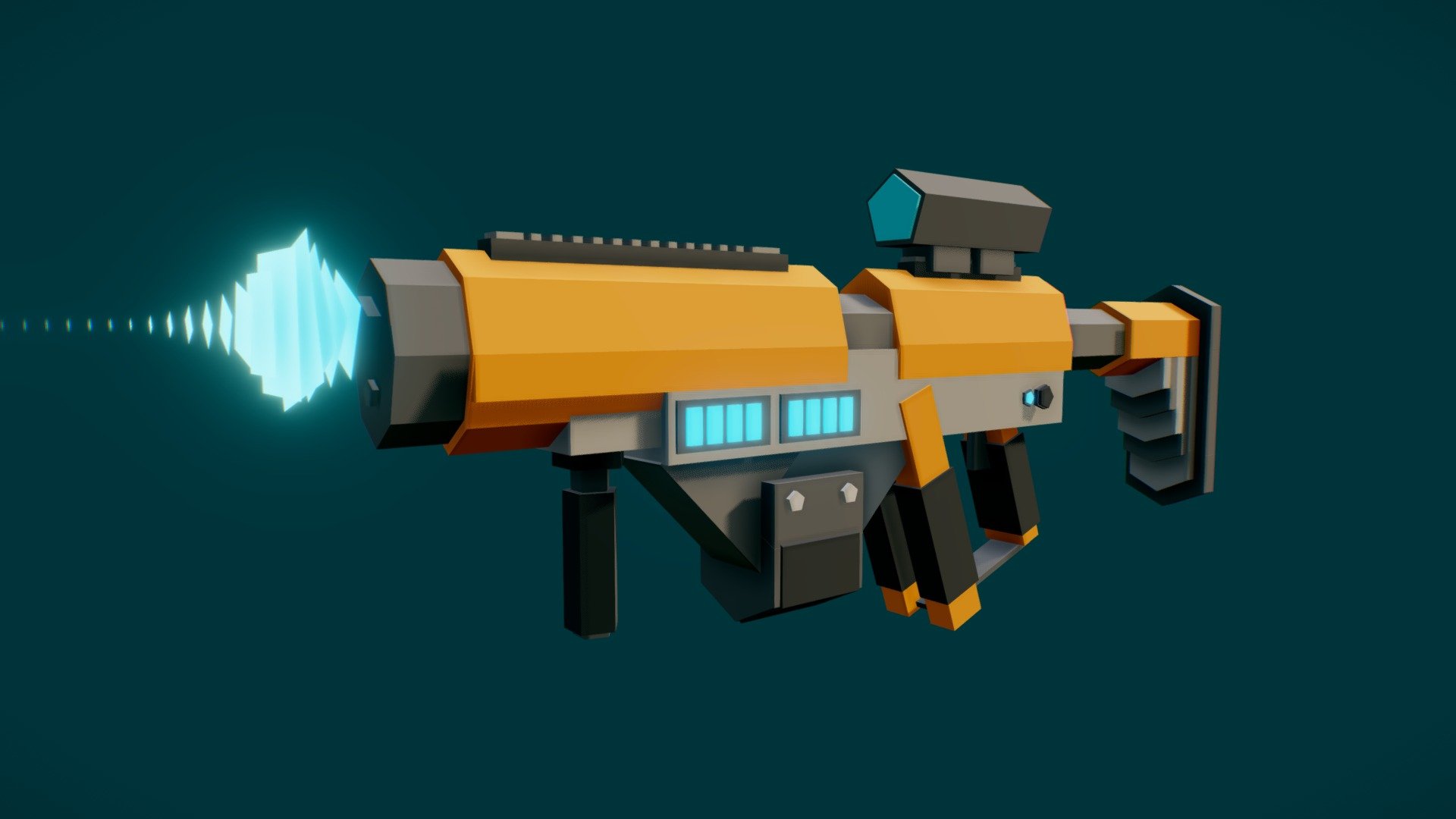 Primitive Low-Poly Rifle - 3D model by remicreative (@remingtongraphics ...