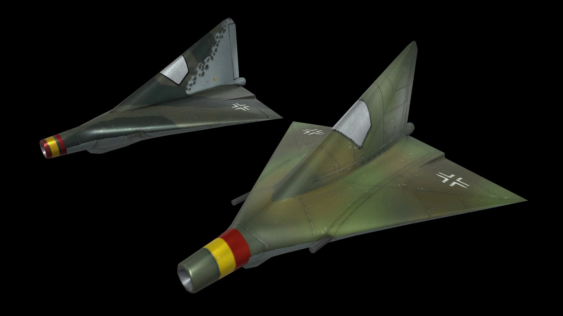 Lippisch P13a (low poly) - Download Free 3D model by Götz von ...