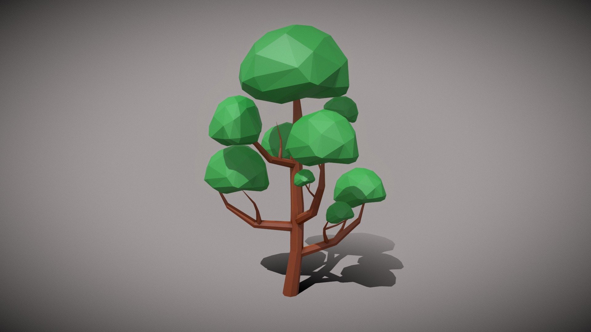 Low Poly Tree with crown - Game Ready - 3D model by Azuria [75fe4f6 ...