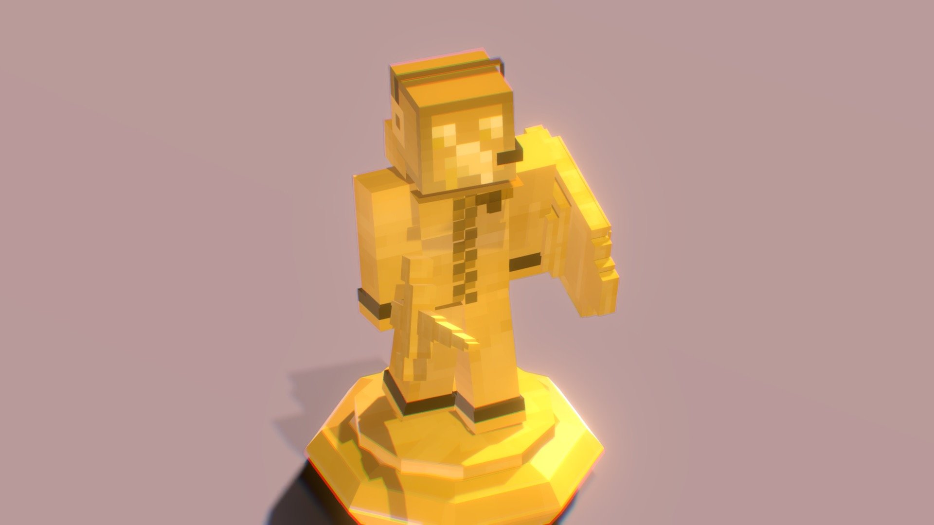 Minecraft Skin "Golden Deluxe AstroCreeper" - Download Free 3D model by ...