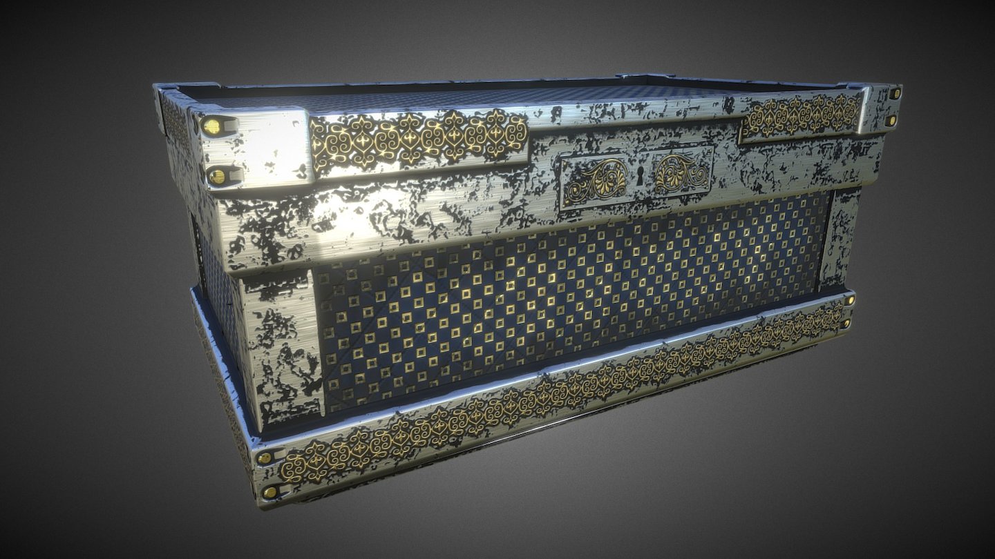 Medieval Metal Chest - 3D model by TheMarex86 [7601f0f] - Sketchfab