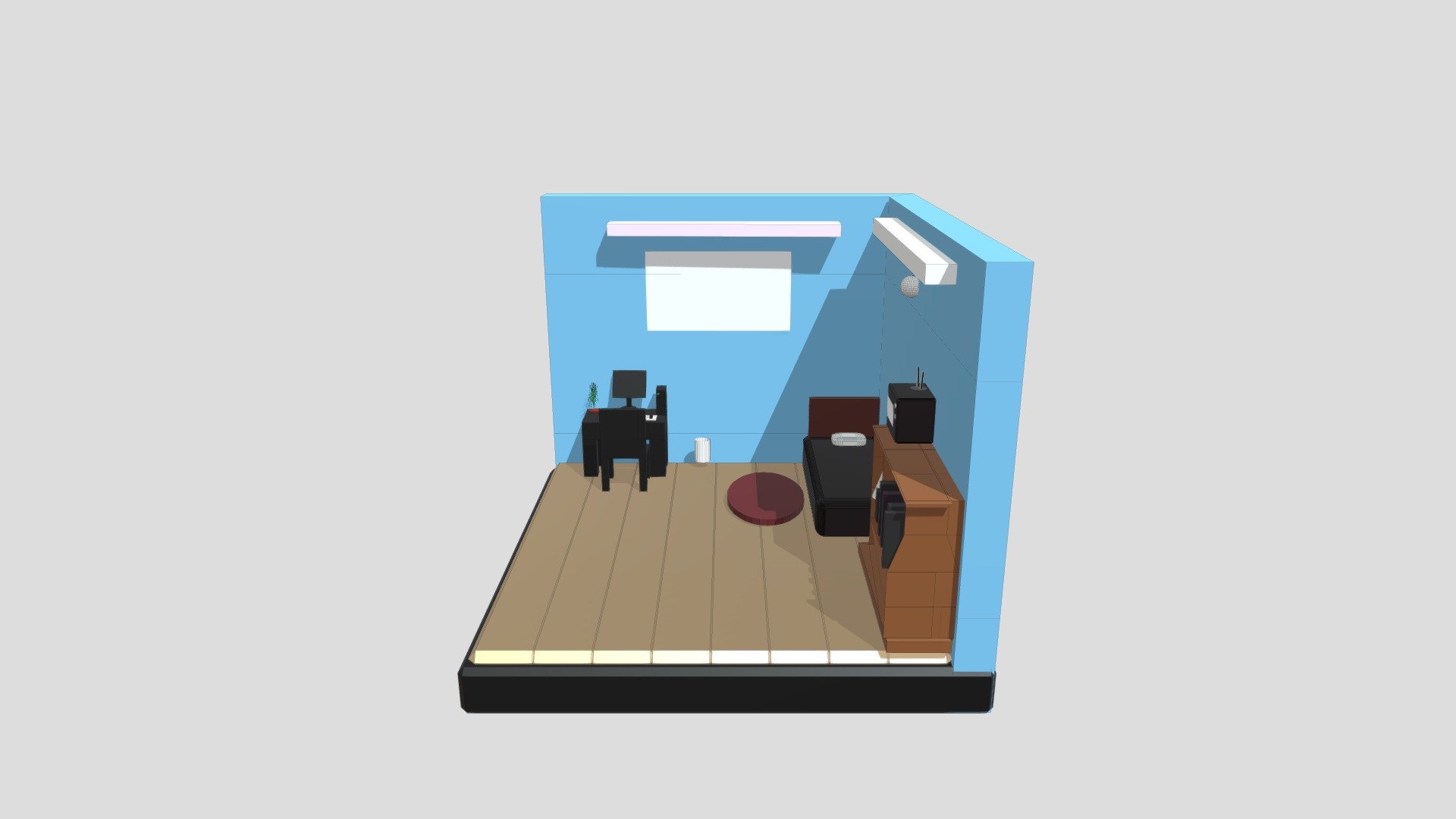 Room Project - 3D model by gatomedina2000 [760377a] - Sketchfab