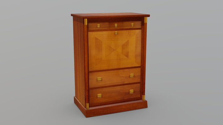 Wooden-closet 3D models - Sketchfab