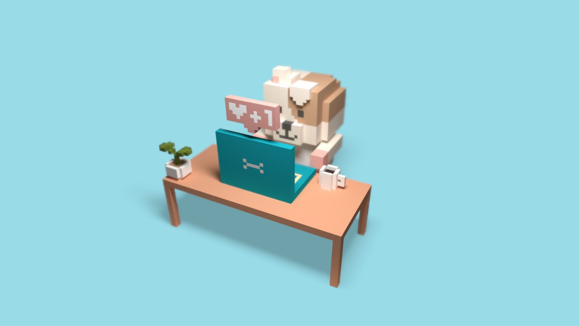 Voxel Dog - Download Free 3D model by Takuya (@craftzdog) [7604c96 ...