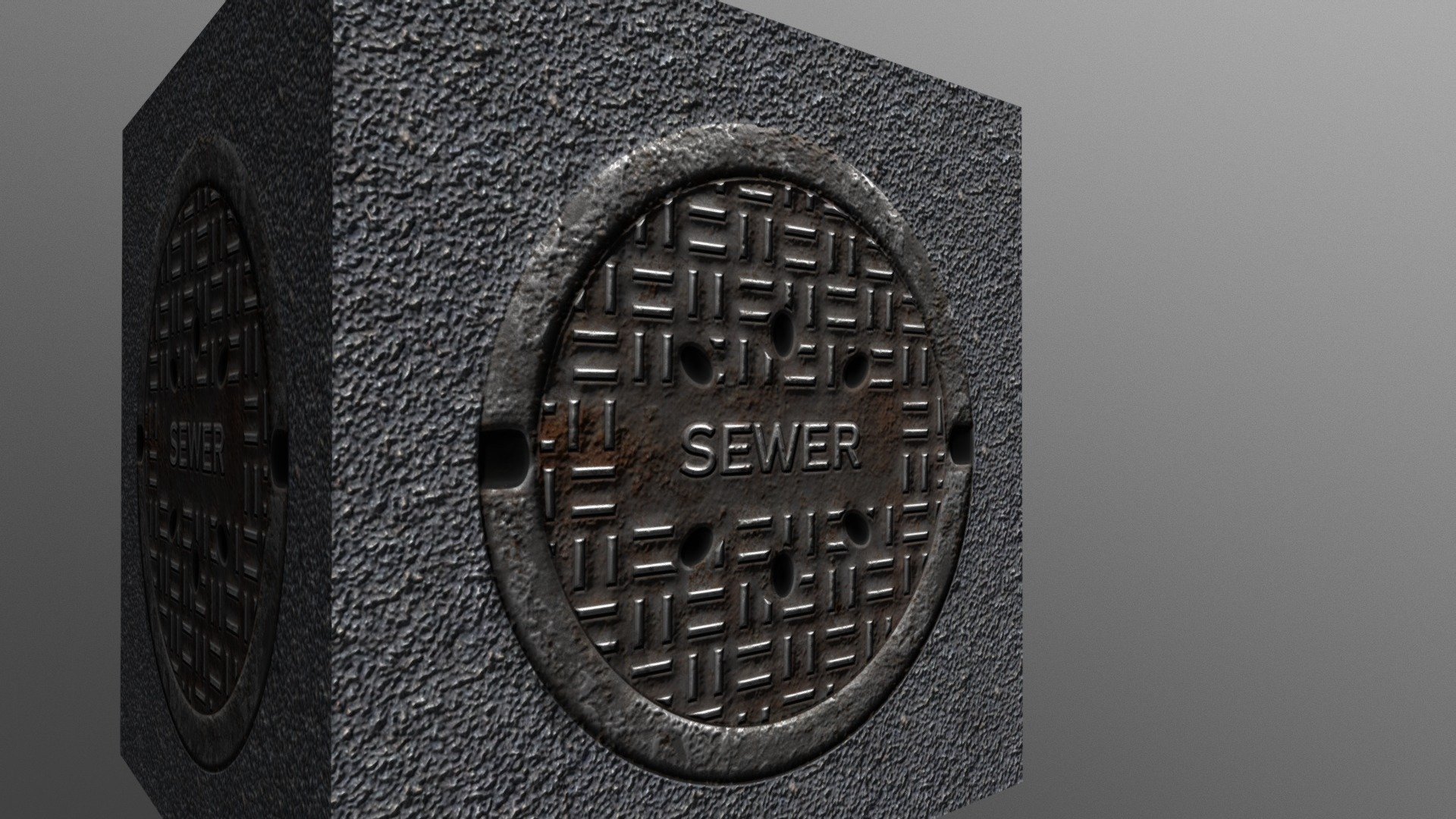 Manhole - Normal Map Test 2 - 3D model by AlessioCannella [7604f3c ...