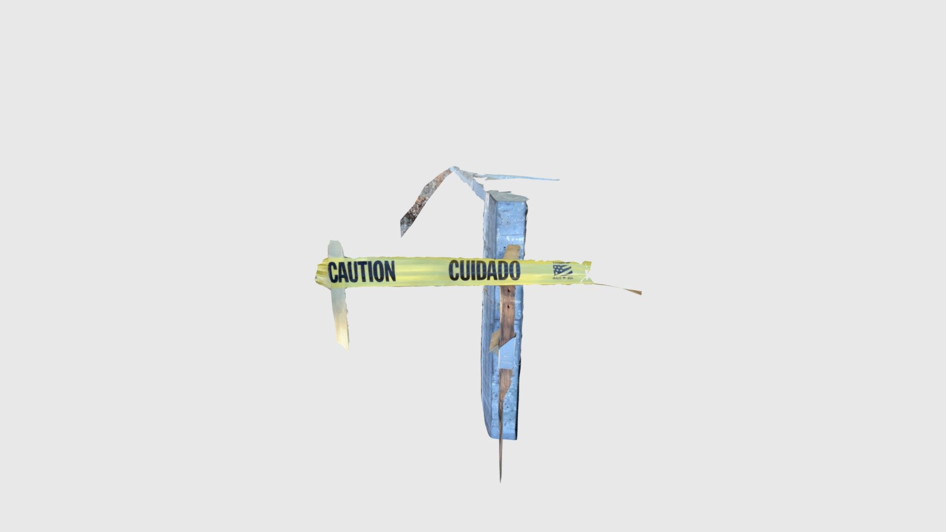 Caution Tape 1 - Download Free 3D model by tomtompik [7605cb7] - Sketchfab