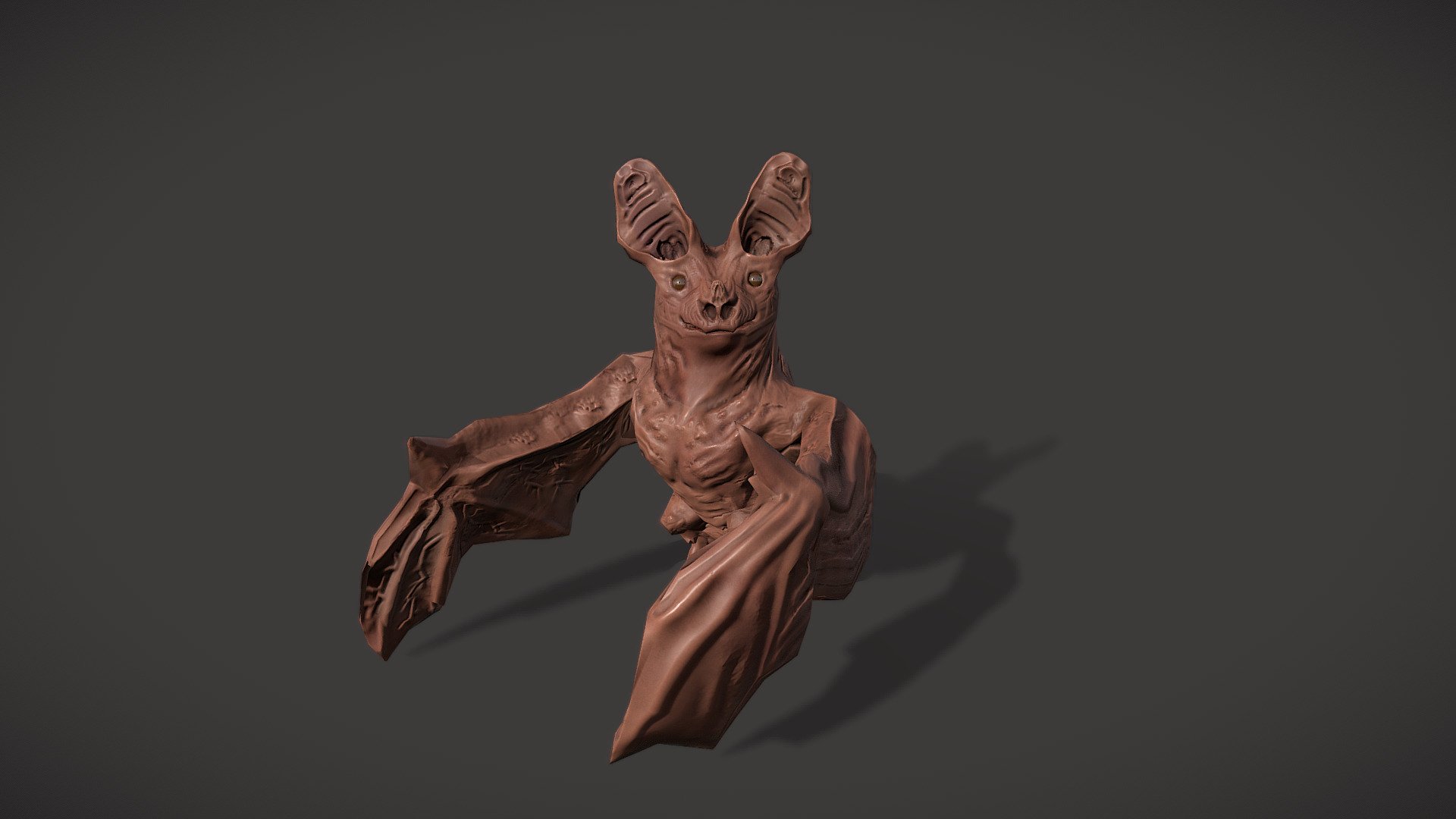WIP: Monster bat - 3D model by tiina.pyorala [7608e83] - Sketchfab
