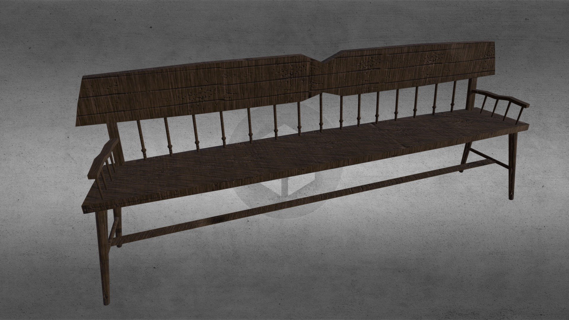Wooden Bench - Buy Royalty Free 3D model by RubaQewar [760b152 ...