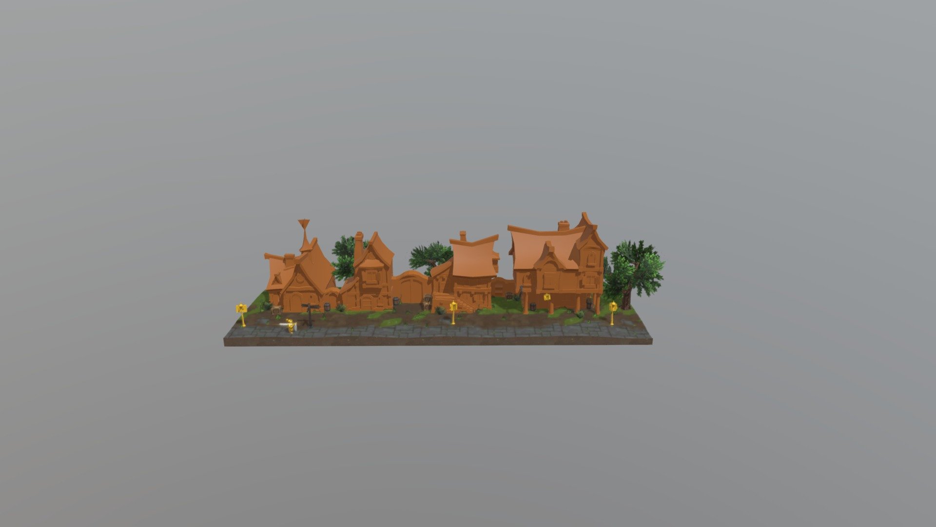 Free-fantasy-town - Download Free 3D model by ramawdhmallah0 [760c153 ...