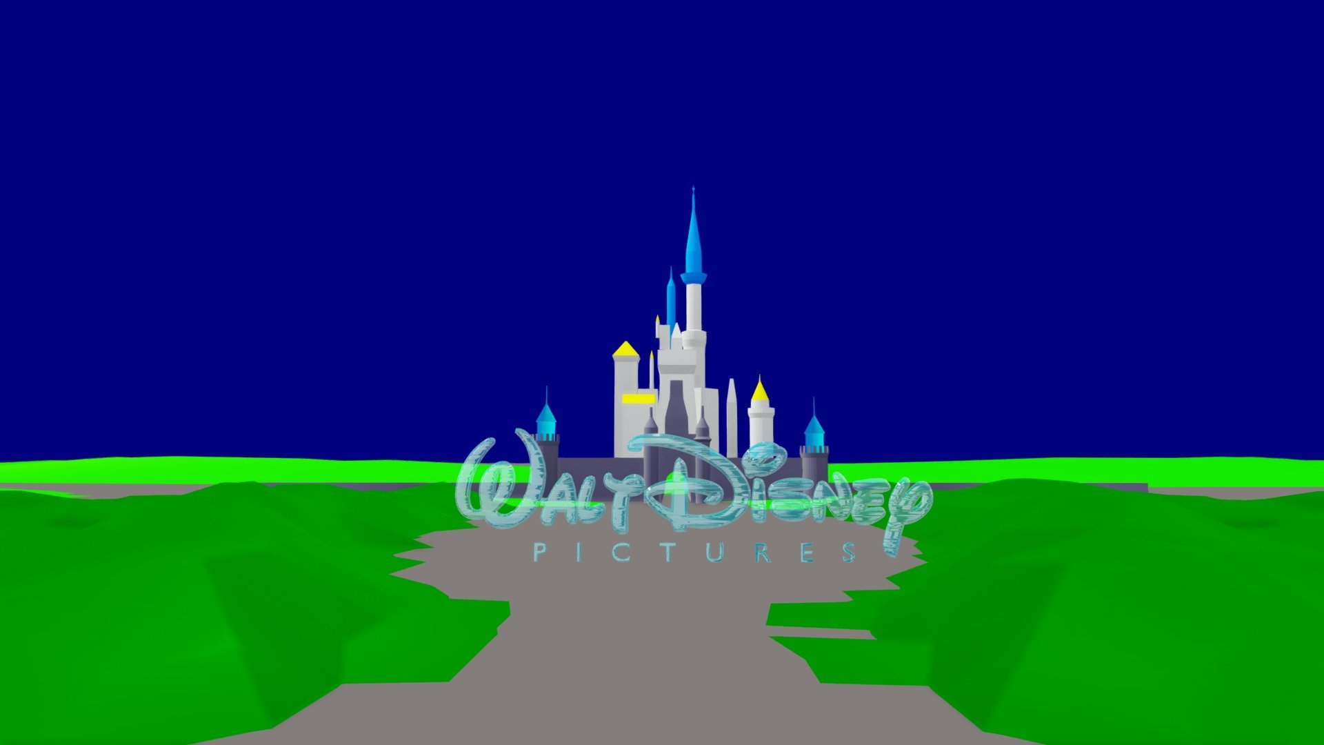 Disney Logo But With a Sidewalk & With No Stuff. - Download Free 3D ...
