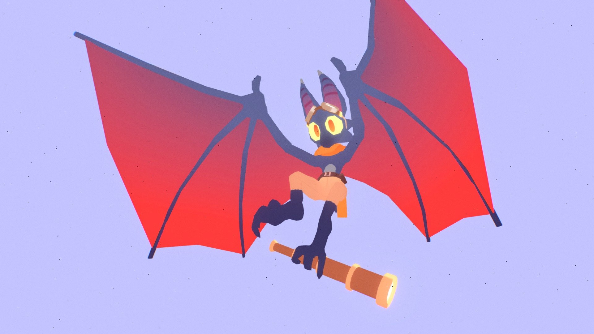Bat - 3D model by Antler (@antlerss) [760c9c2] - Sketchfab