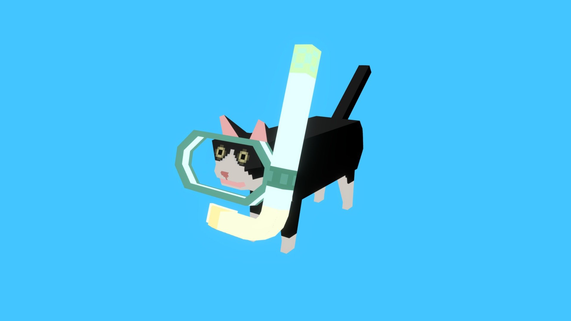 Scuba Cat Luna - 3D model by LeYe [760d35f] - Sketchfab