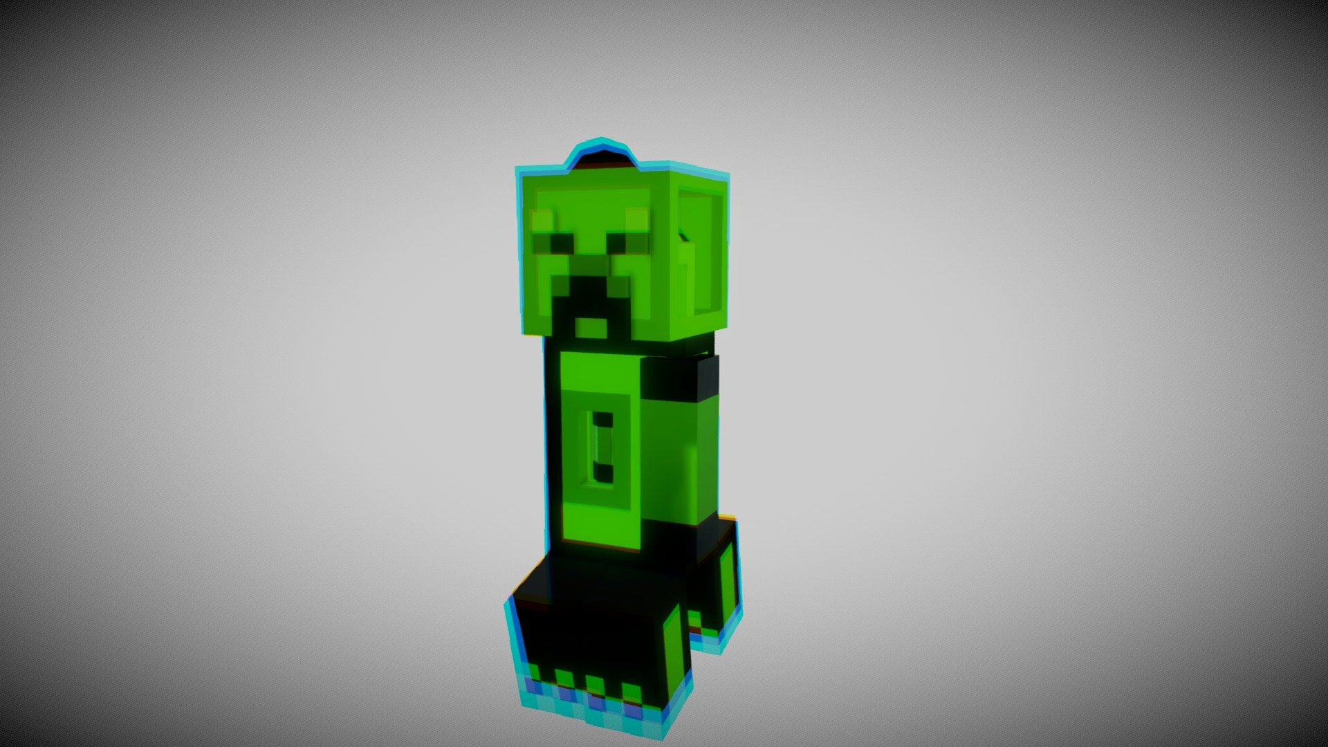 Toxic Creeper - Download Free 3D model by Voxel Creeper (@badasscreeper ...
