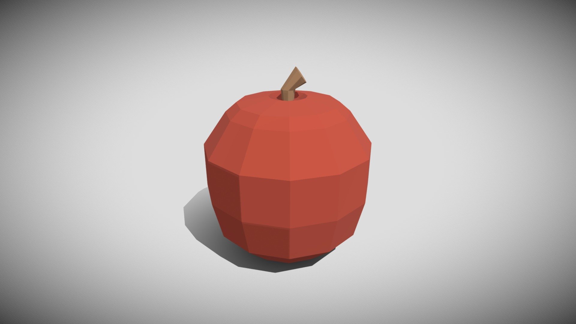 Low Poly Apple - Buy Royalty Free 3D model by AssetSource [760df30 ...