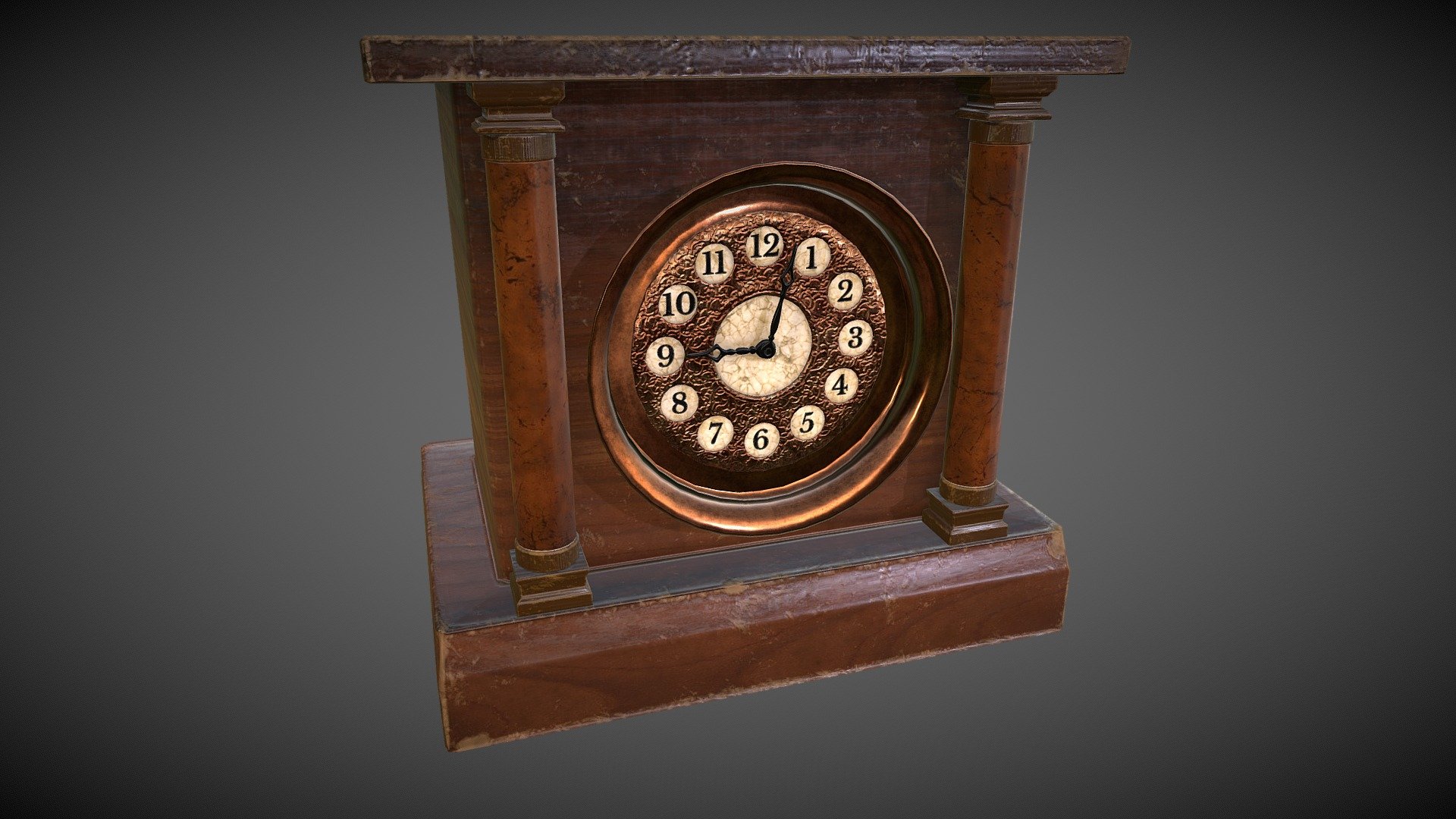 Old Antique Clock - 3D model by Christy McLaughlin (@laughin_tea ...