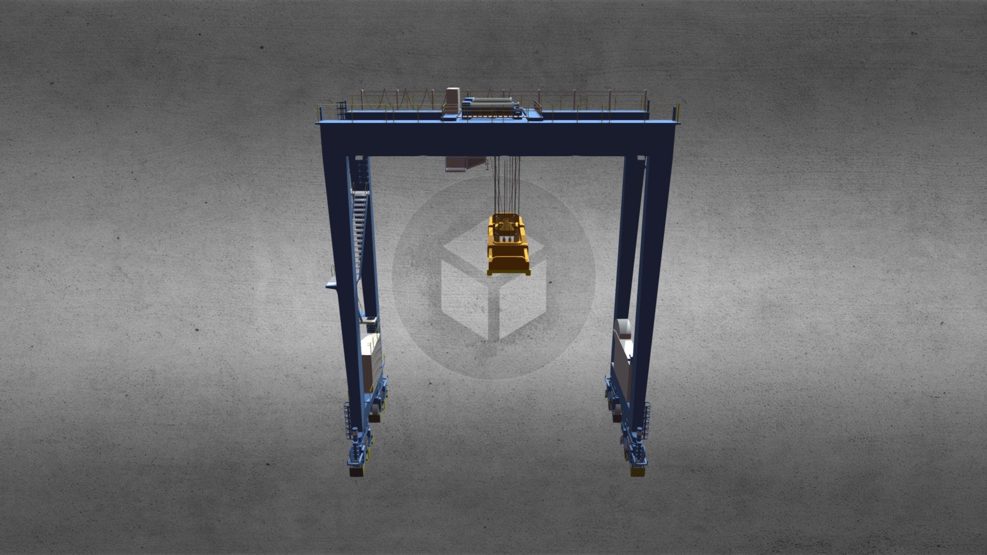 Gantry Crane - Download Free 3D model by alanUscanga [76119b4] - Sketchfab