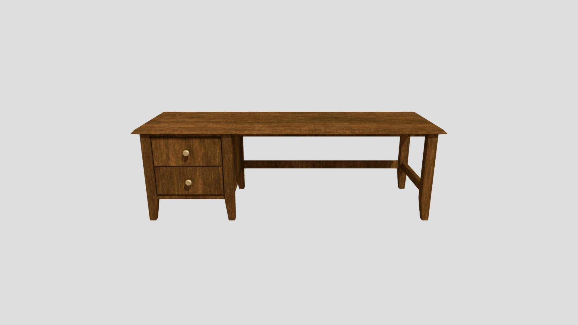Wood Desk - 3D model by rostttik [7612524] - Sketchfab