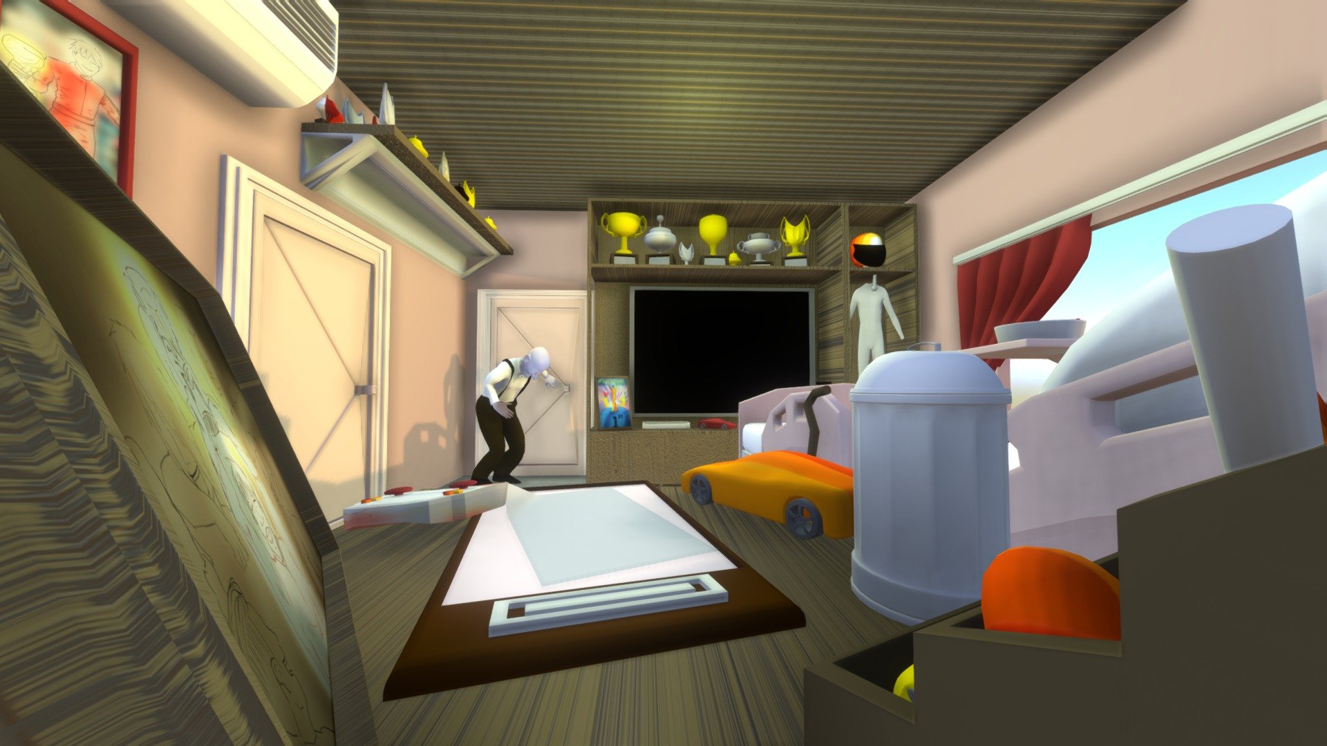 Old Man's Room V6 - 3D model by RickyLee [7613067] - Sketchfab